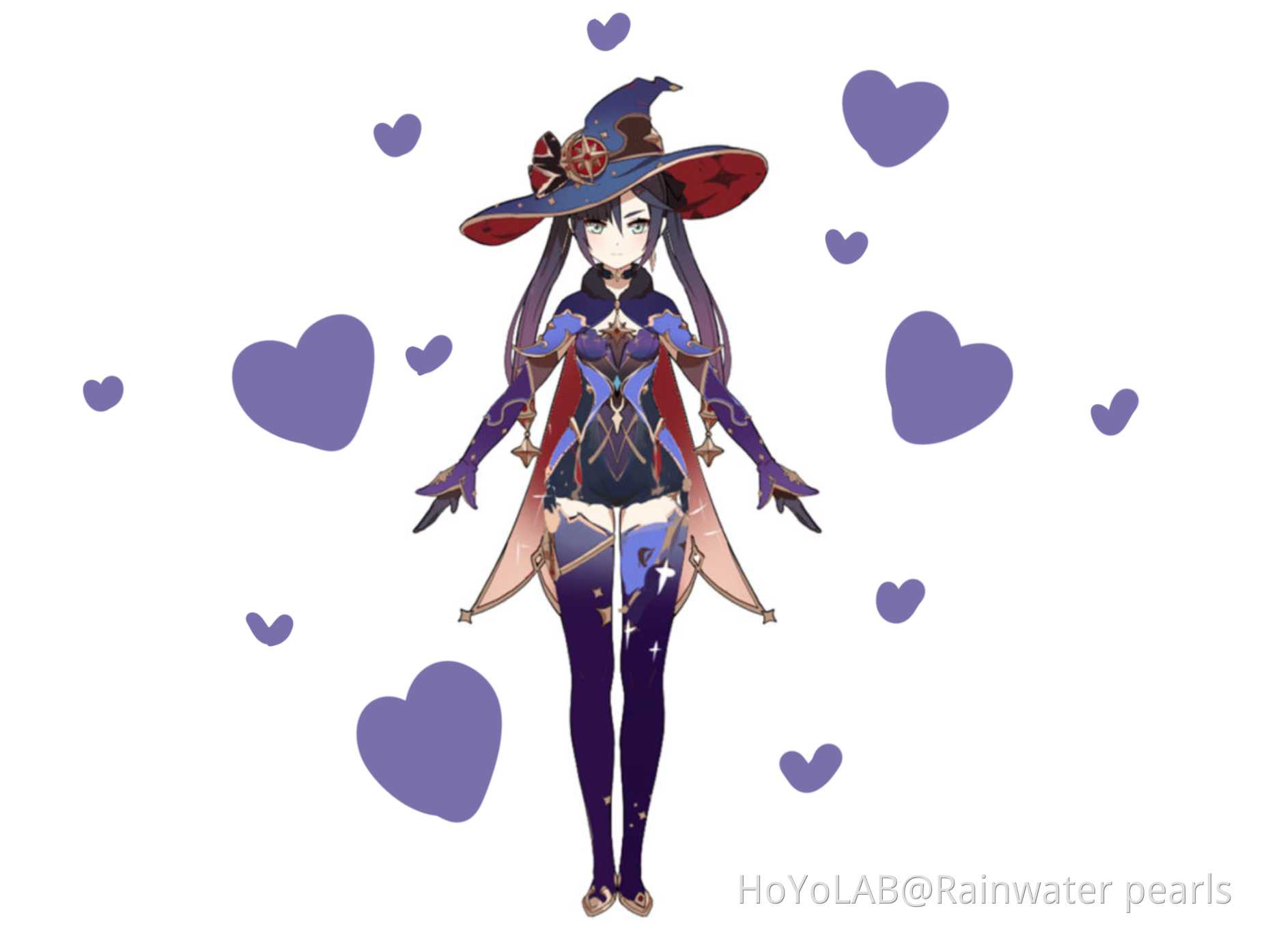 I drew Mona splash art with her new skin | Genshin Impact | HoYoLAB