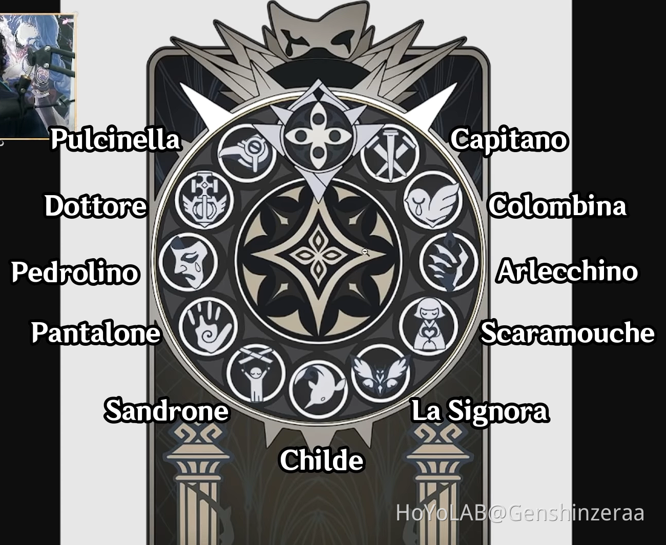 Símbolo dos Onze Mensageiros Fatui Genshin Impact | HoYoLAB