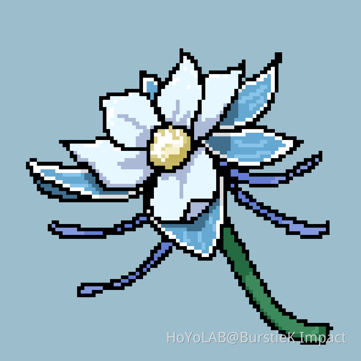 Glaze Lily Pixel Art Genshin Impact | HoYoLAB