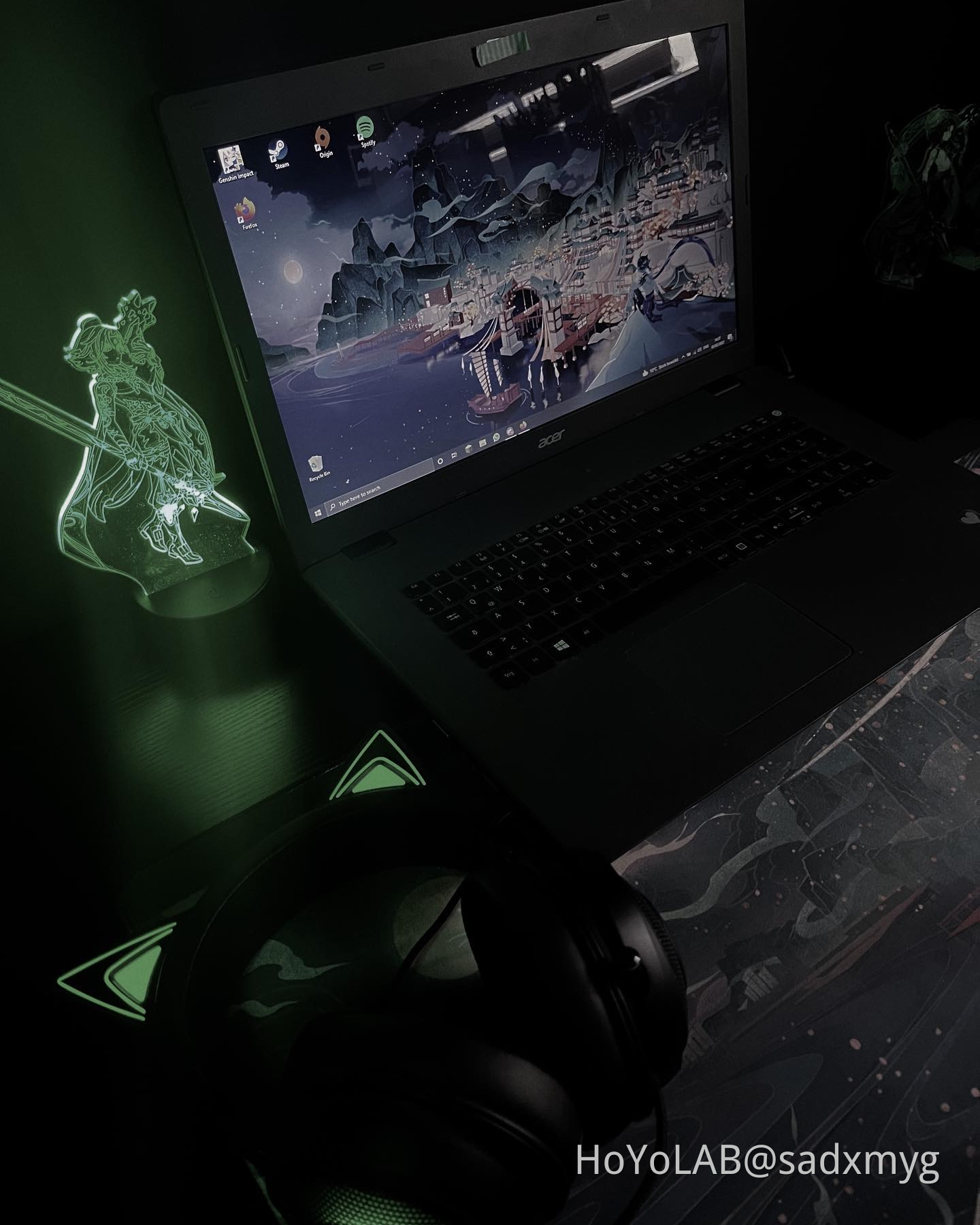 Xiao inspired “gaming” desk setup!💚 Genshin Impact | HoYoLAB