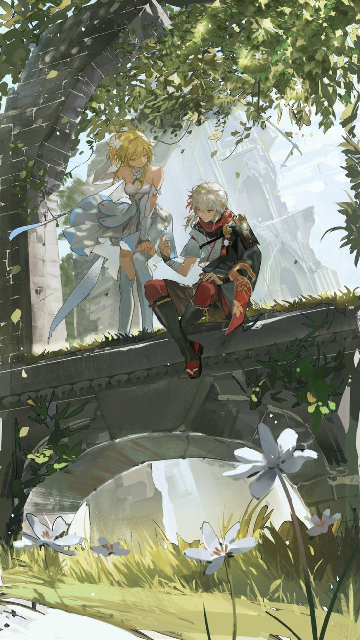 Lumine and Kazuha Wallpaper Genshin Impact | HoYoLAB