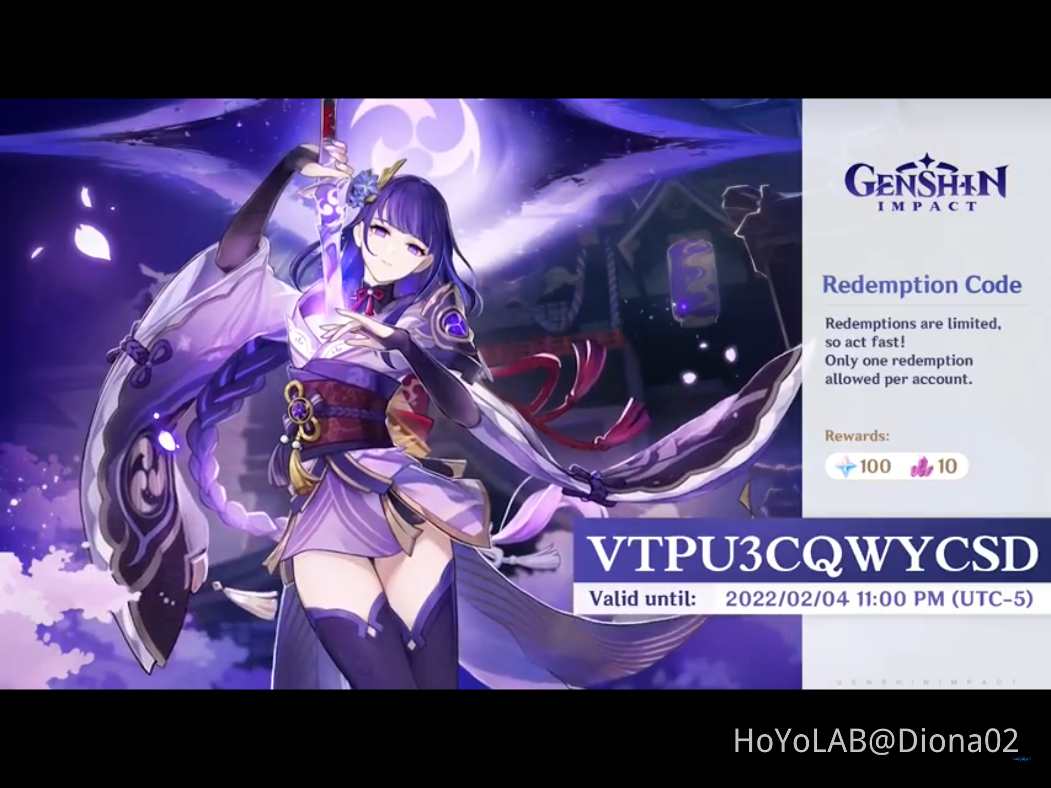 code primo Genshin Impact | HoYoLAB