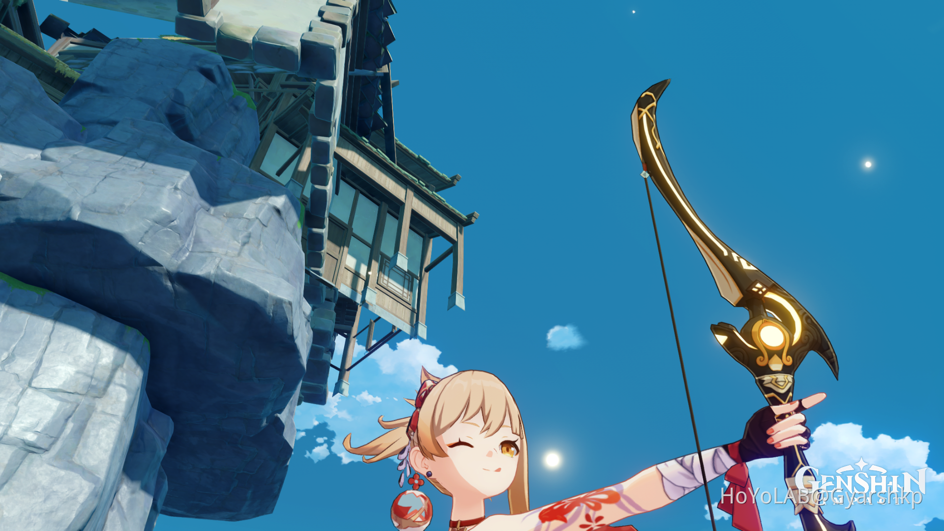 Yoimiya buildin' stuff Genshin Impact | HoYoLAB