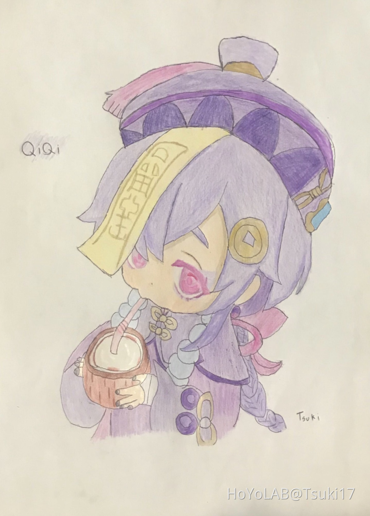 Qiqi dibujo :3 Genshin Impact | HoYoLAB