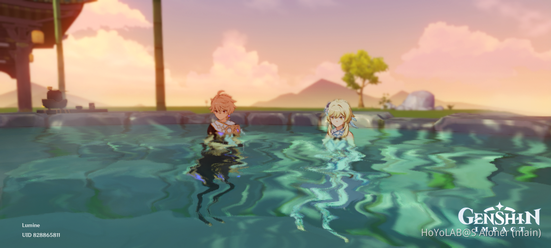chilling in hot springs :) Genshin Impact | HoYoLAB