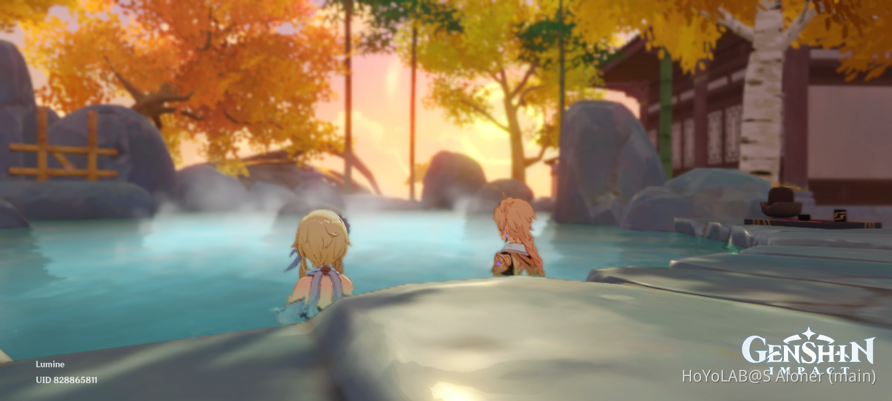 chilling in hot springs :) | Genshin Impact | HoYoLAB