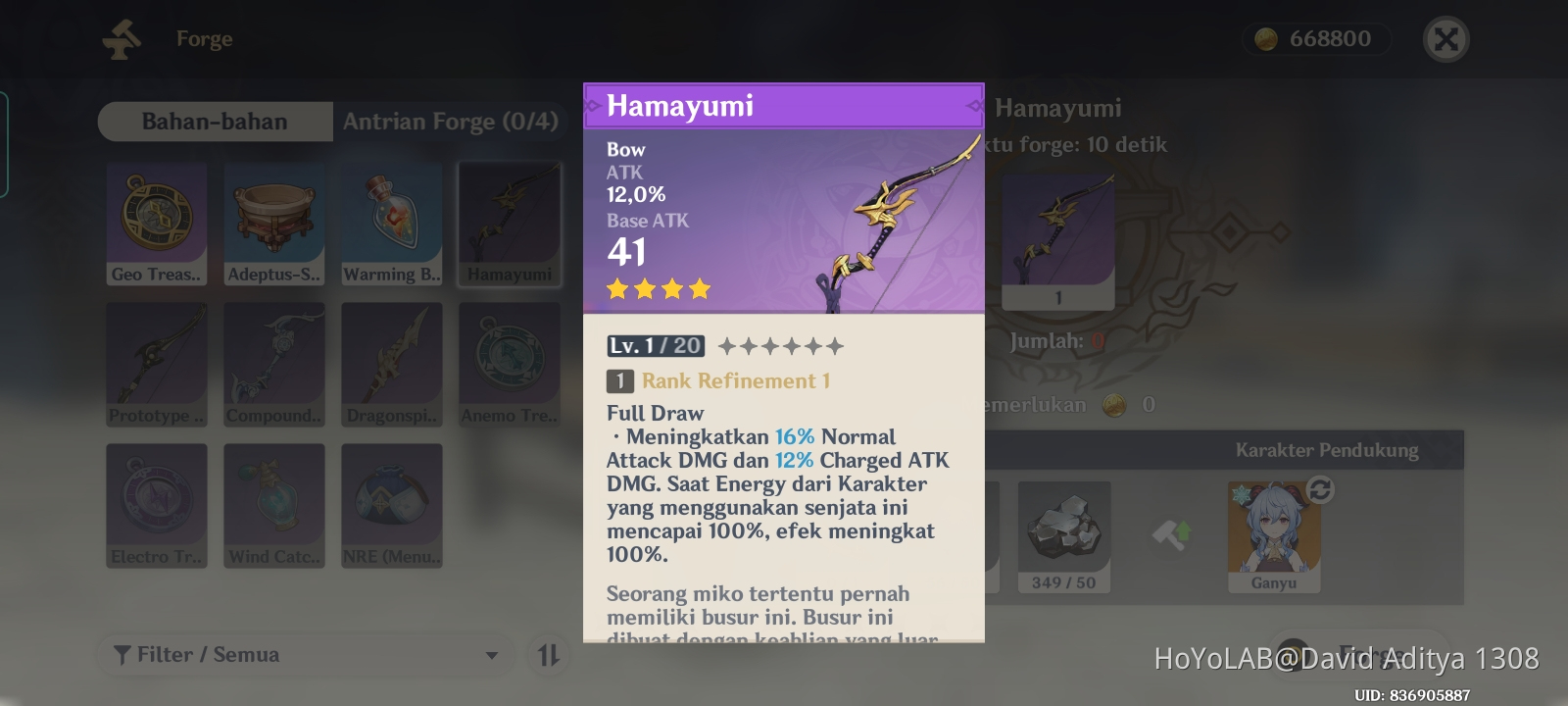 Cara mendapatkan Hamayumi bow Genshin Impact | HoYoLAB