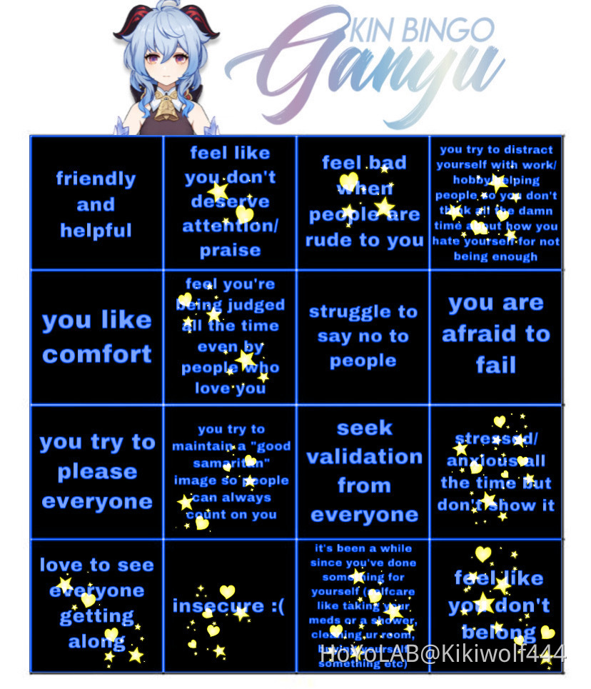Kin bingo Genshin Impact | HoYoLAB