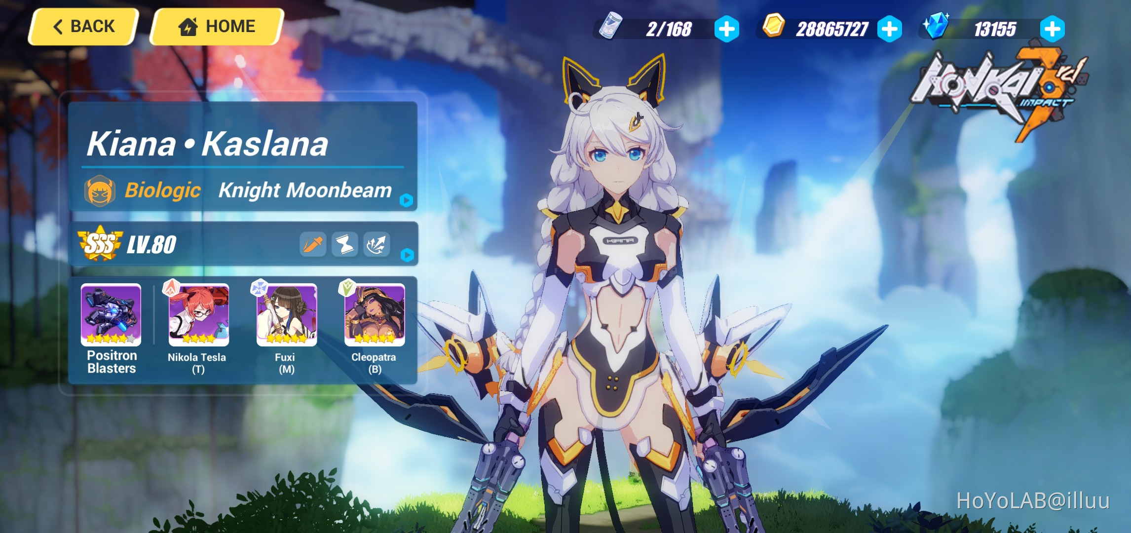 kiana kaslana (knight moonbeam) Honkai Impact 3rd | HoYoLAB