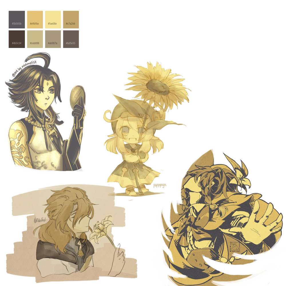 [Xiao] Genshin CC Art Night [25] (Color Palette Challenge) Genshin ...