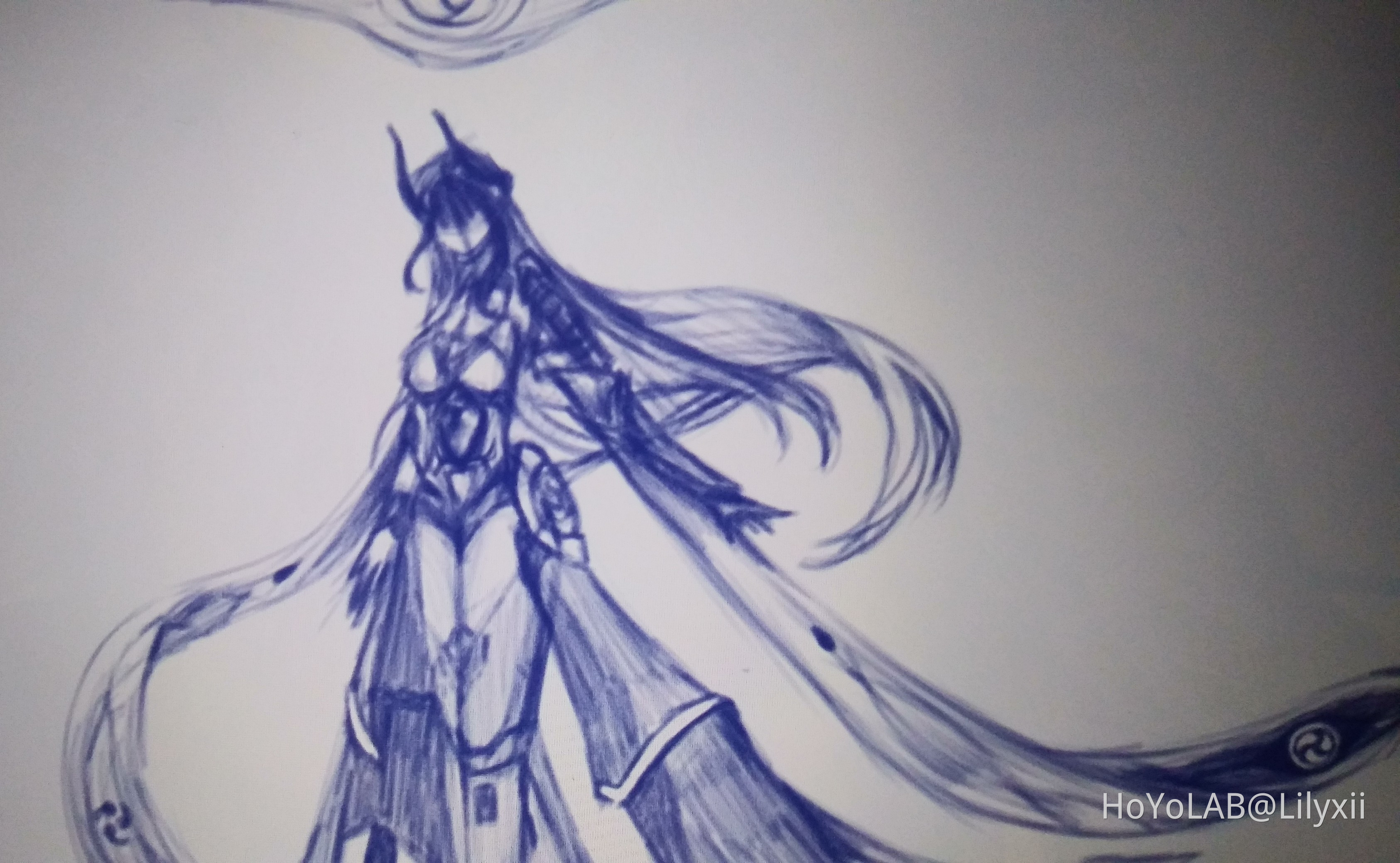 raiden boss sketch Genshin Impact | HoYoLAB