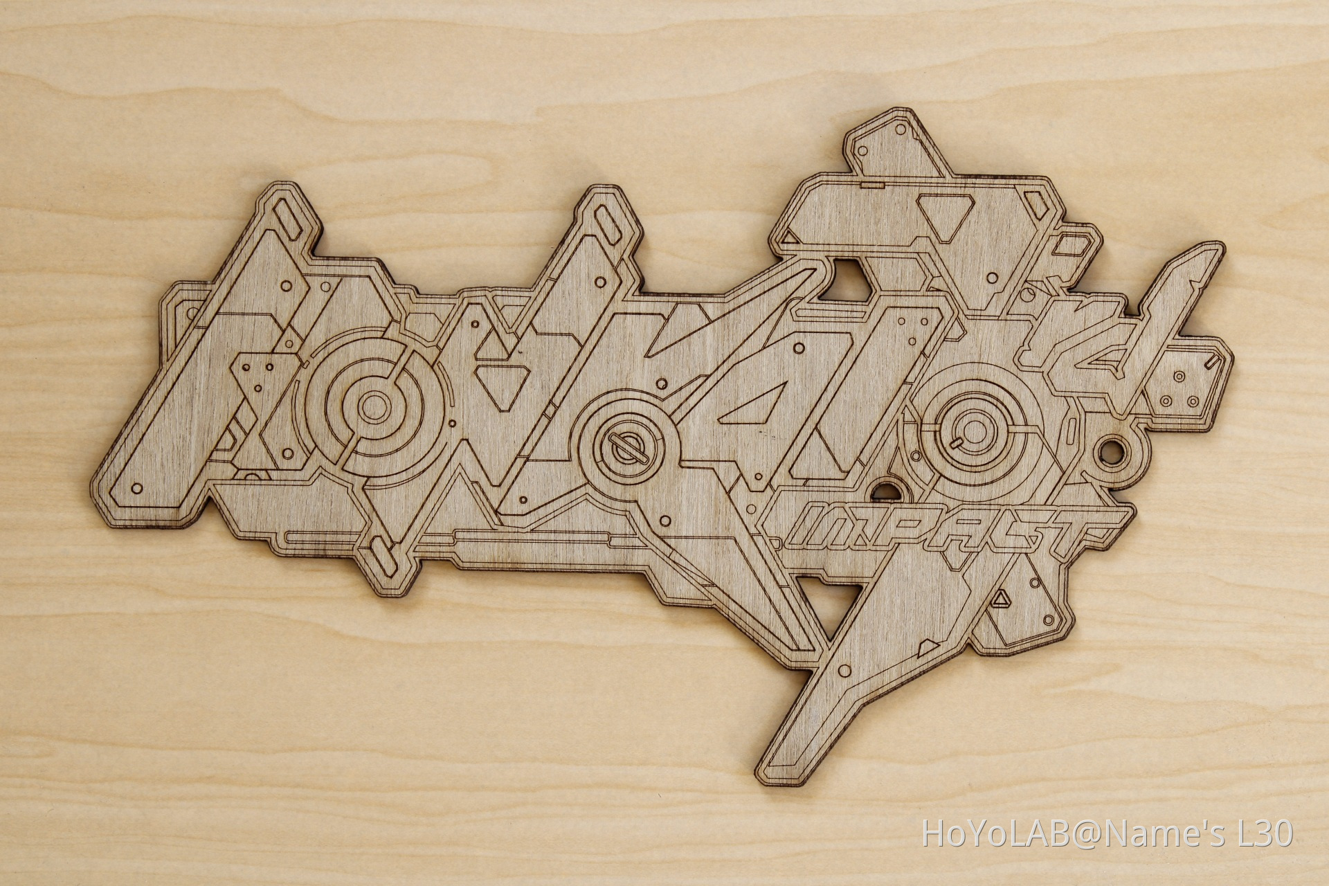 Wooden Honkai Impact 3rd Logo Honkai Impact 3rd | HoYoLAB