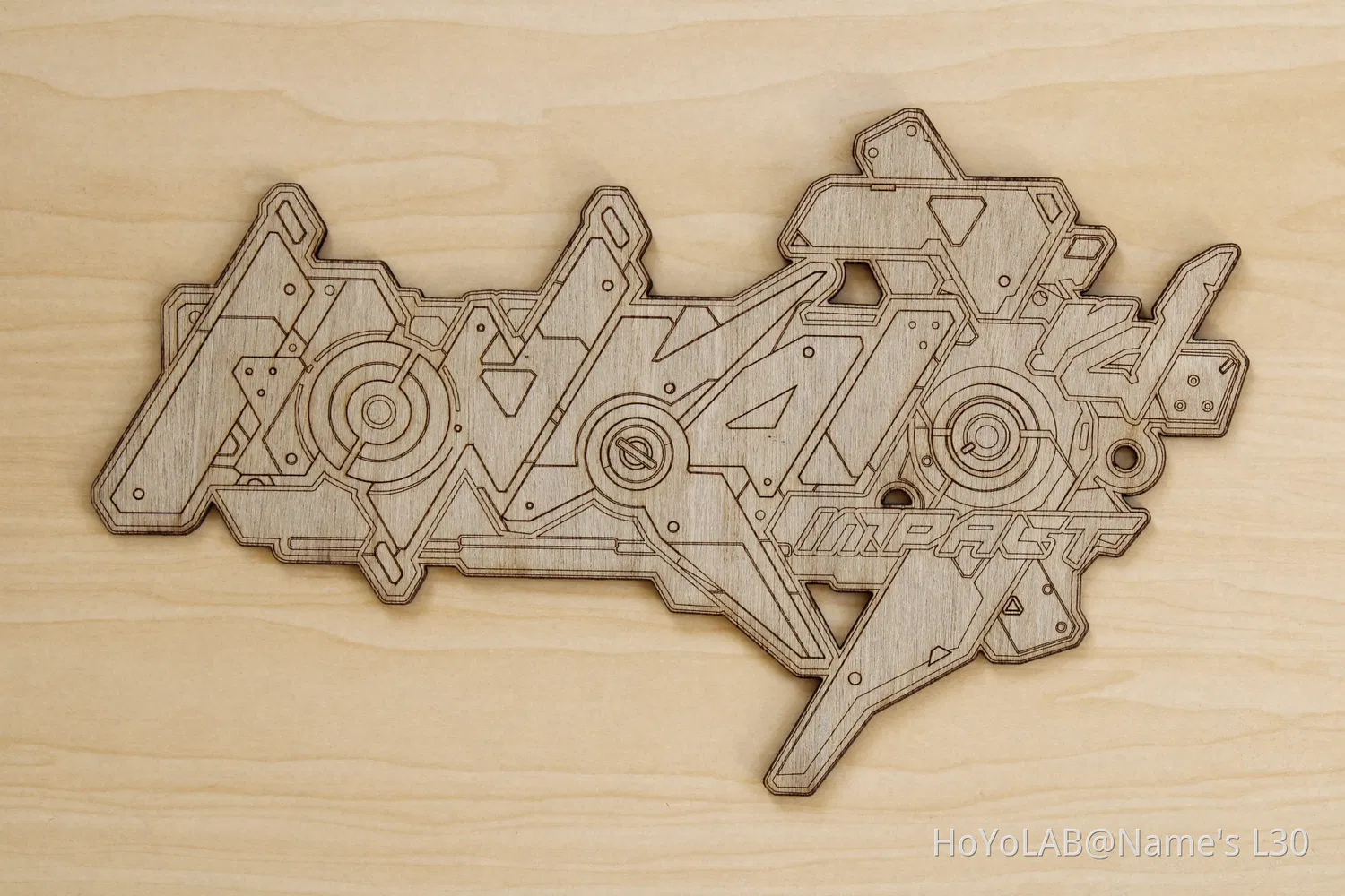 Wooden Honkai Impact 3rd Logo Honkai Impact 3rd | HoYoLAB