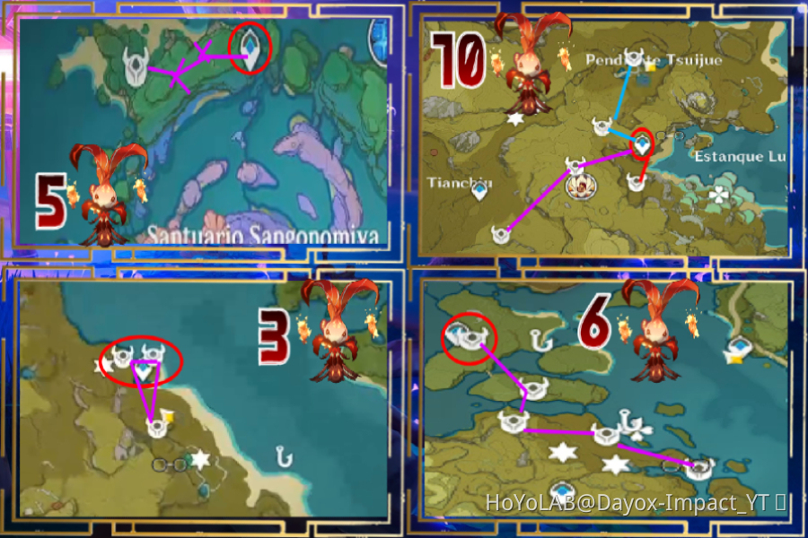 Ruta De Megaflora Genshin Impact - Resumida en Fotos - - Guia Completa ...