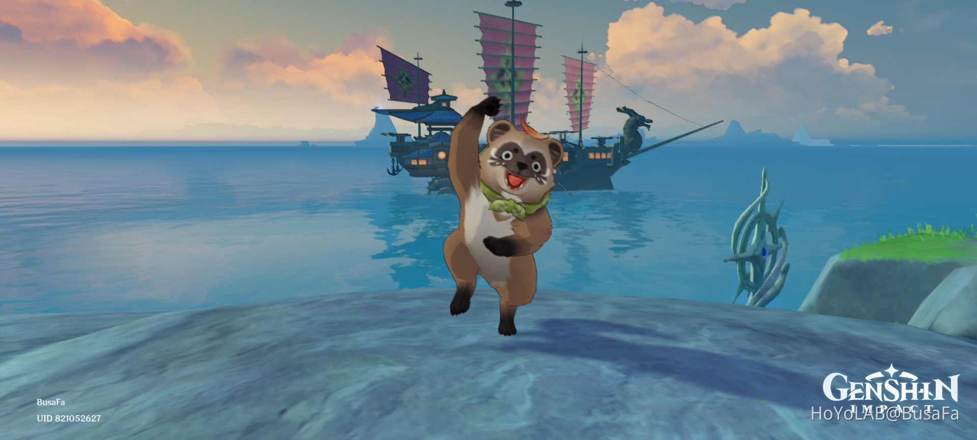 Tanuki Senang Melihat Kapal Genshin Impact | HoYoLAB