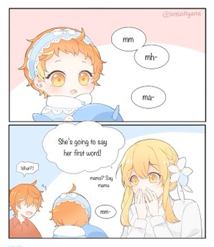 Lumine and Childe Baby Genshin Impact | HoYoLAB