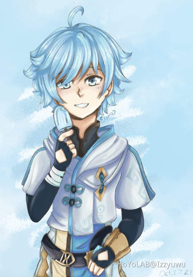 Chongyun[fan art][Ibispaint] Genshin Impact | HoYoLAB