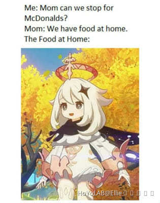 paimon the emergency food has now become just food Genshin Impact | HoYoLAB