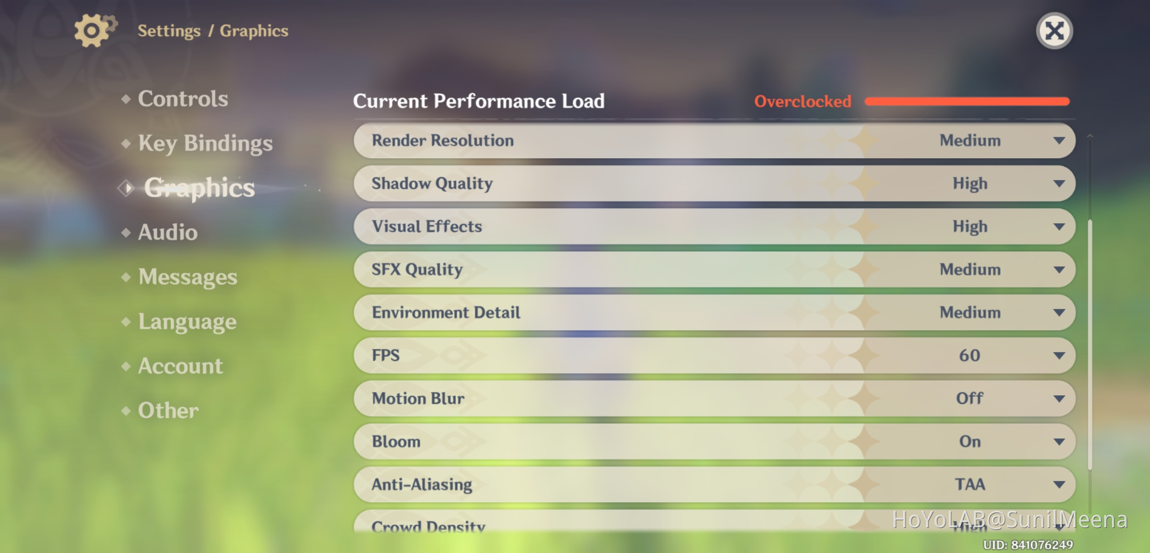 Graphic settings for mobile devices Genshin Impact | HoYoLAB