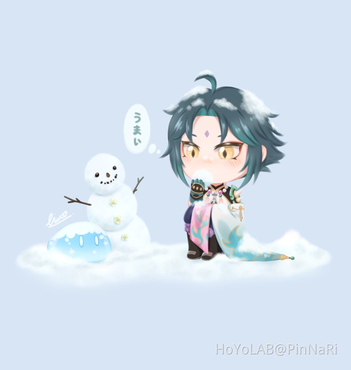 Xiao eating snow Genshin Impact | HoYoLAB