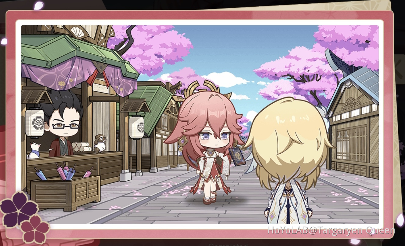 Kitsune’s Leisurely Stroll Around Hanamizaka | Genshin Impact | HoYoLAB