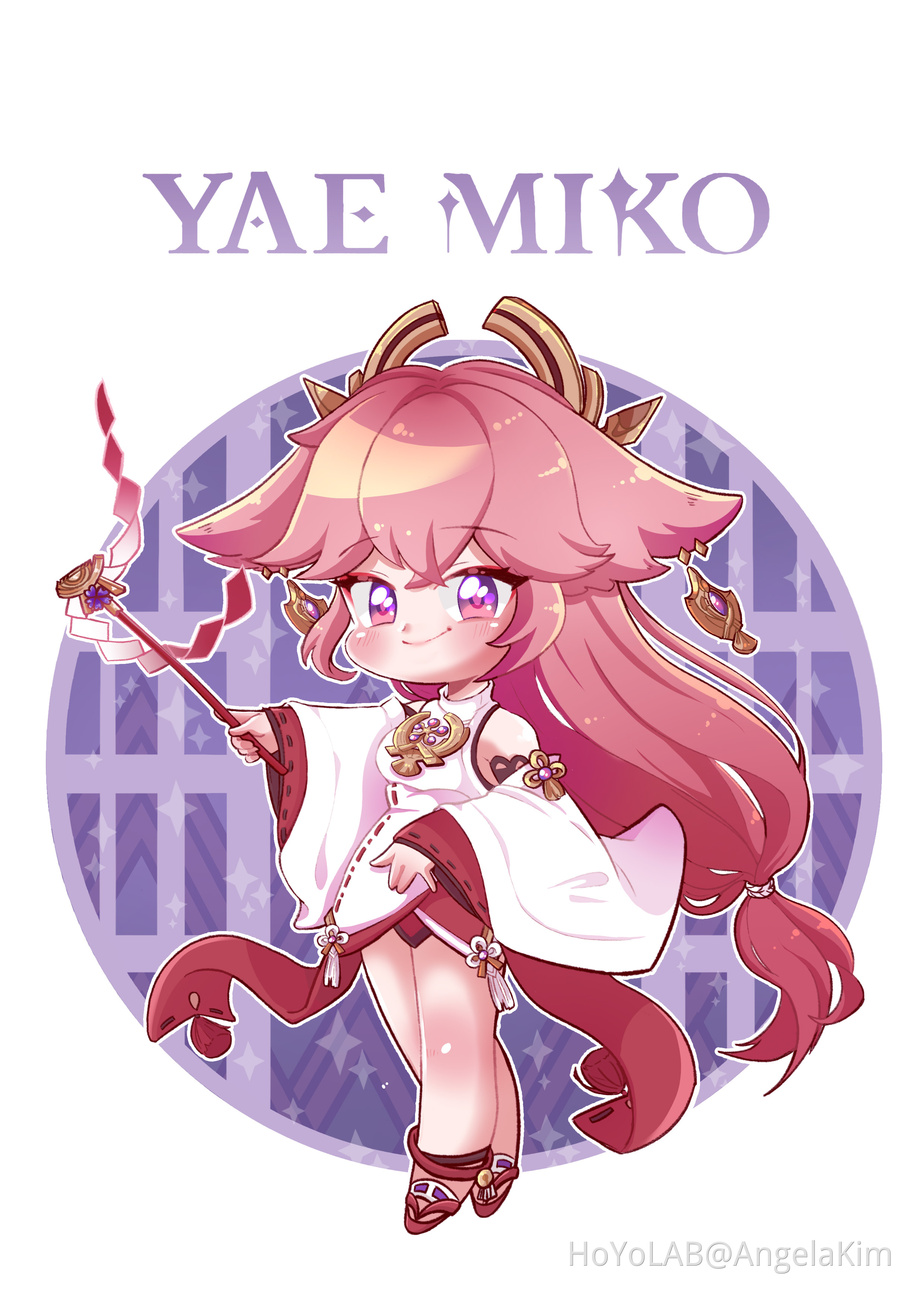 Yae Miko Chibi fanart Genshin Impact | HoYoLAB