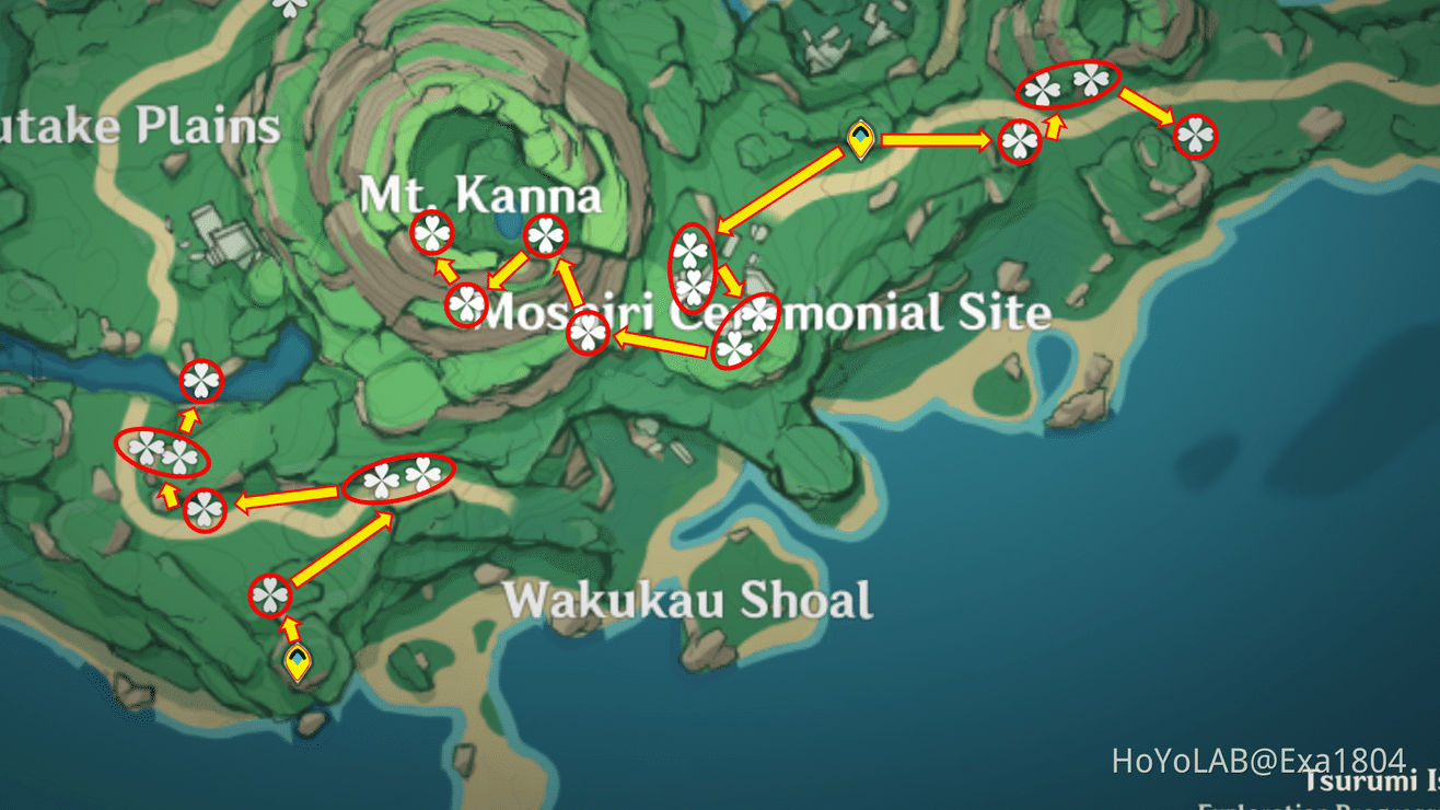 71 Fluorescent Fungus Farming Route (Video + Screenshots) | Genshin ...