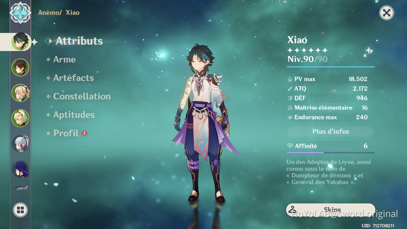 Set complet pour mon xiao !! Genshin Impact | HoYoLAB