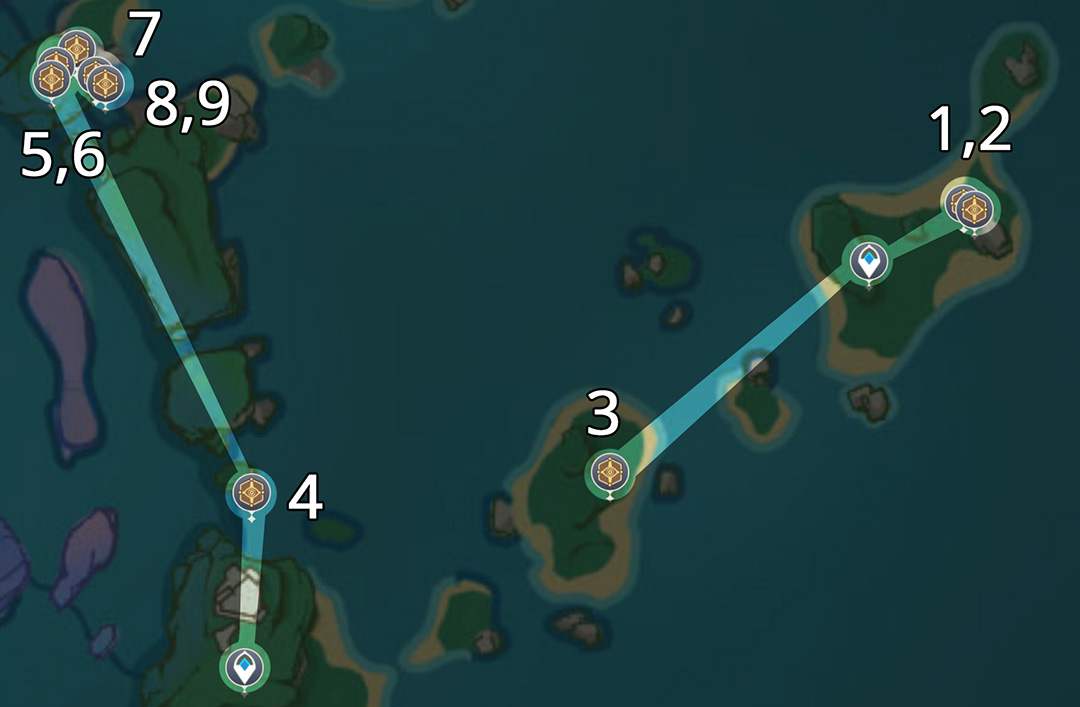 Daily Respawn Artifact "investigate" Locations (v2.5) Genshin Impact ...