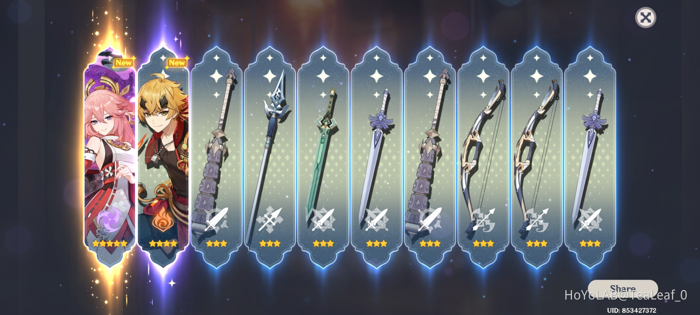 Pull Showcase Genshin Impact | HoYoLAB