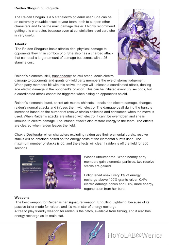 Raiden Shogun basic guide Genshin Impact | HoYoLAB