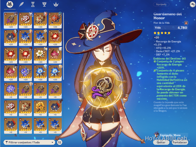 Build de mona! sub dps | Genshin Impact | HoYoLAB