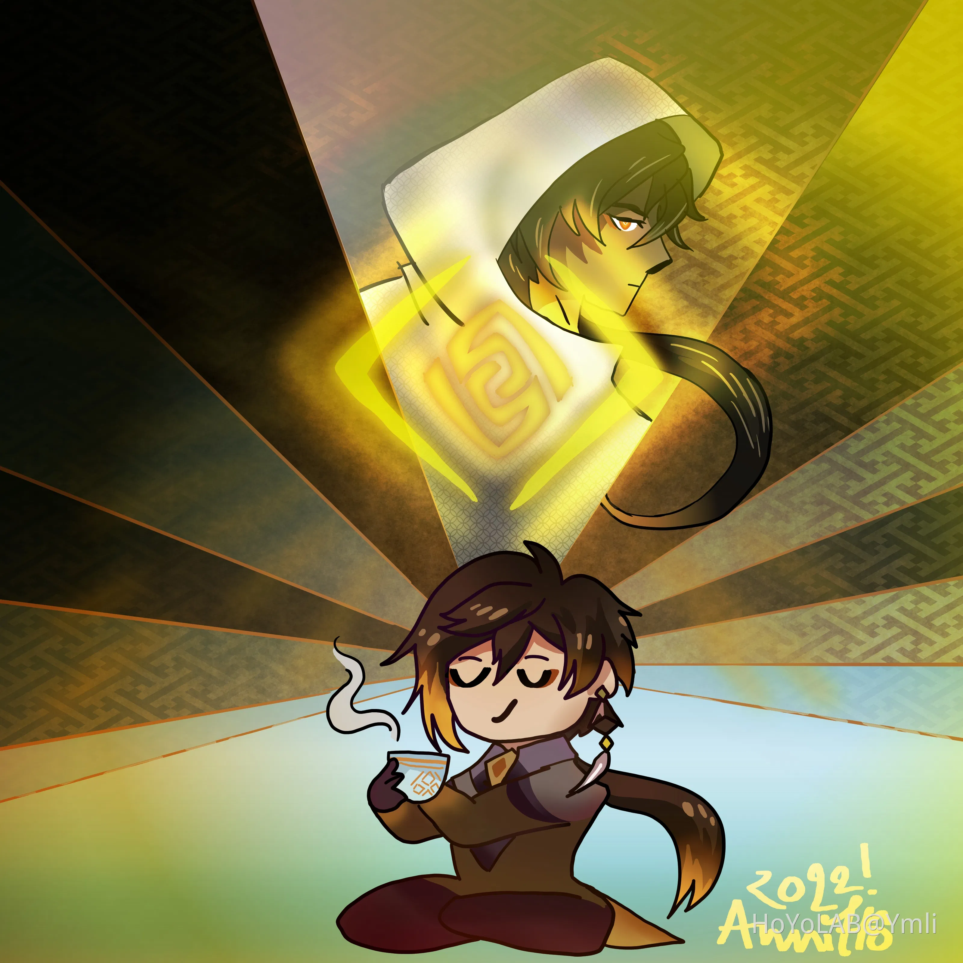 Zhongli (Morax) - fanart contest (alternate versions) Genshin Impact ...
