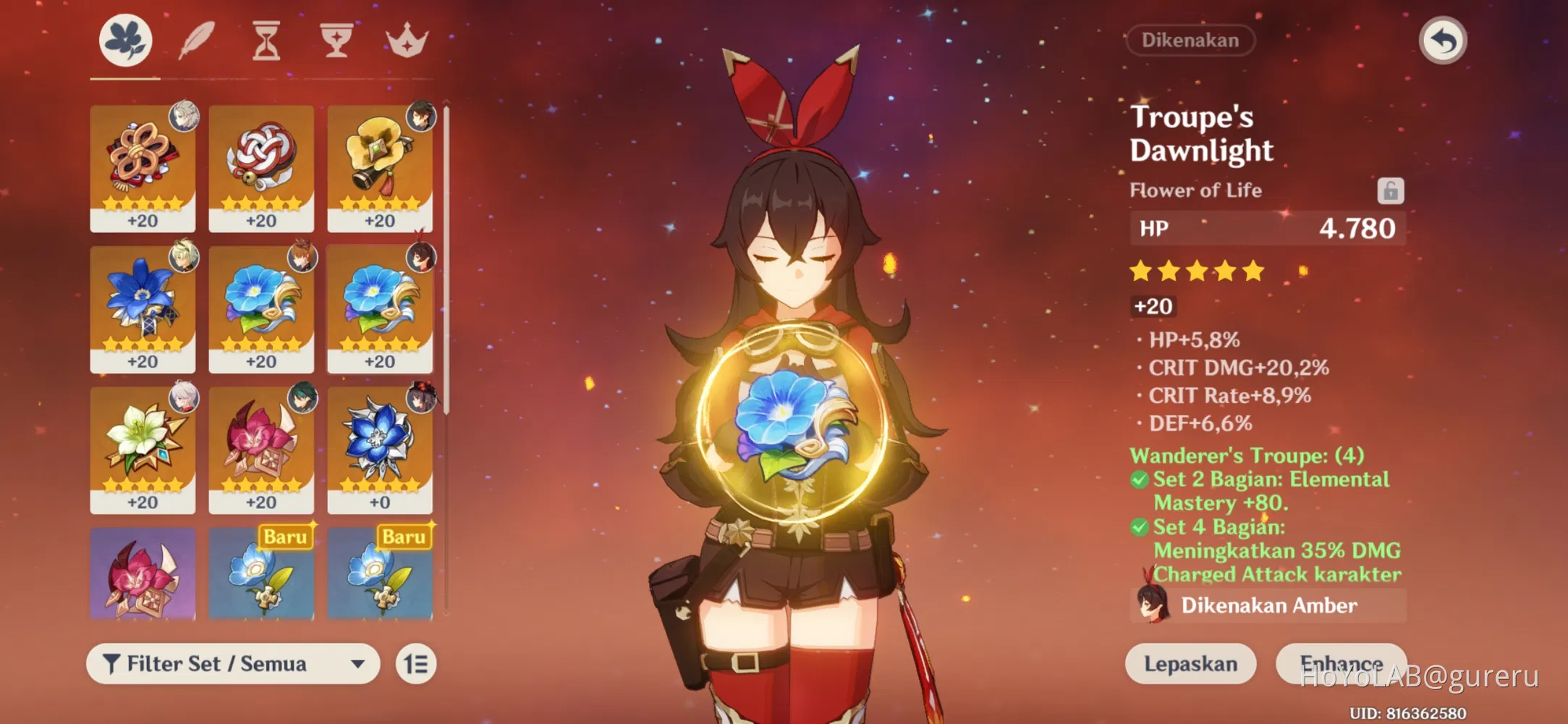 my Amber builds (how to) Genshin Impact | HoYoLAB