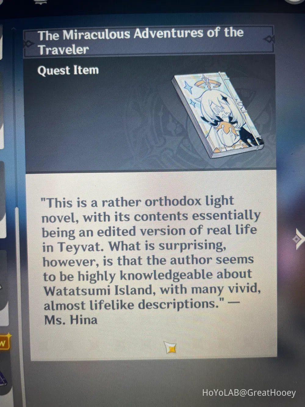 Paimon Jojo poses on the book cover Genshin Impact | HoYoLAB