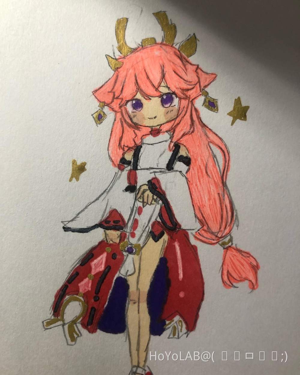 Yae miko doodle! Genshin Impact | HoYoLAB