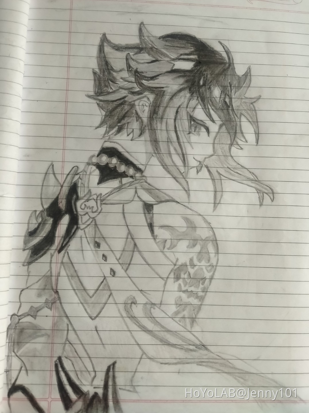 MY FIRST GENSHIN CHARACTER DRAWING Genshin Impact | HoYoLAB