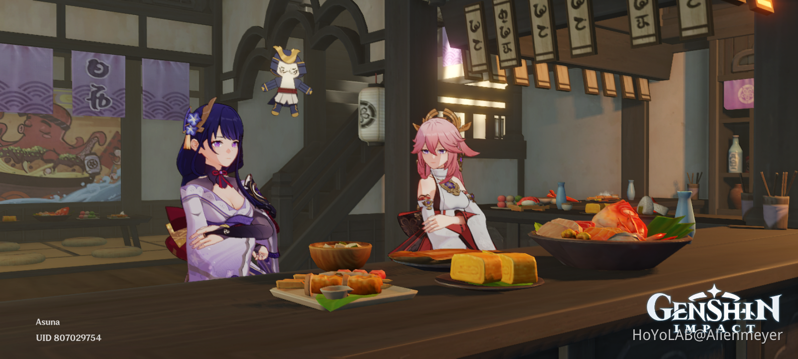 yae x raiden ramen date | Genshin Impact | HoYoLAB