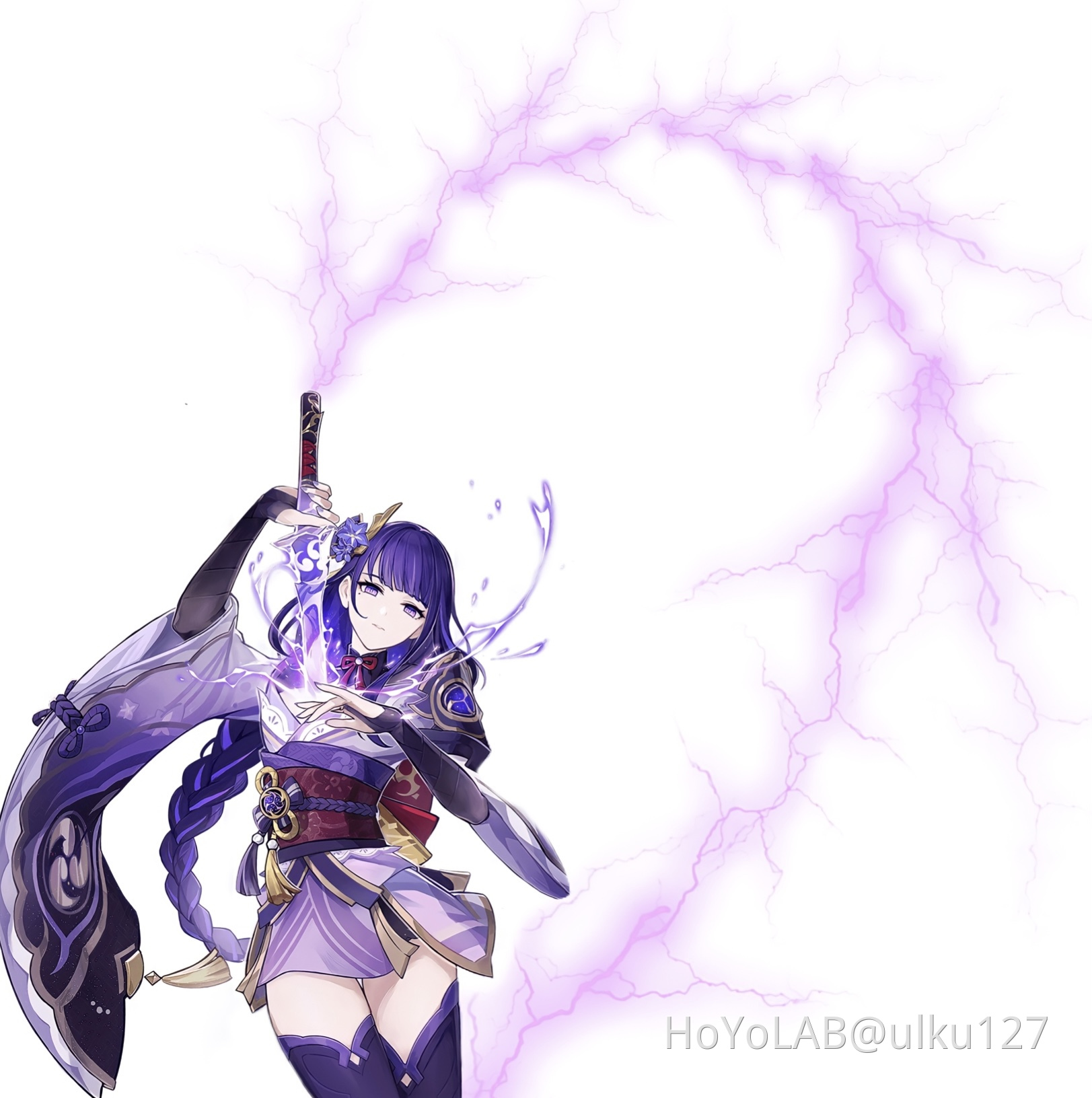 Raiden Shogun half heart shape Genshin Impact | HoYoLAB