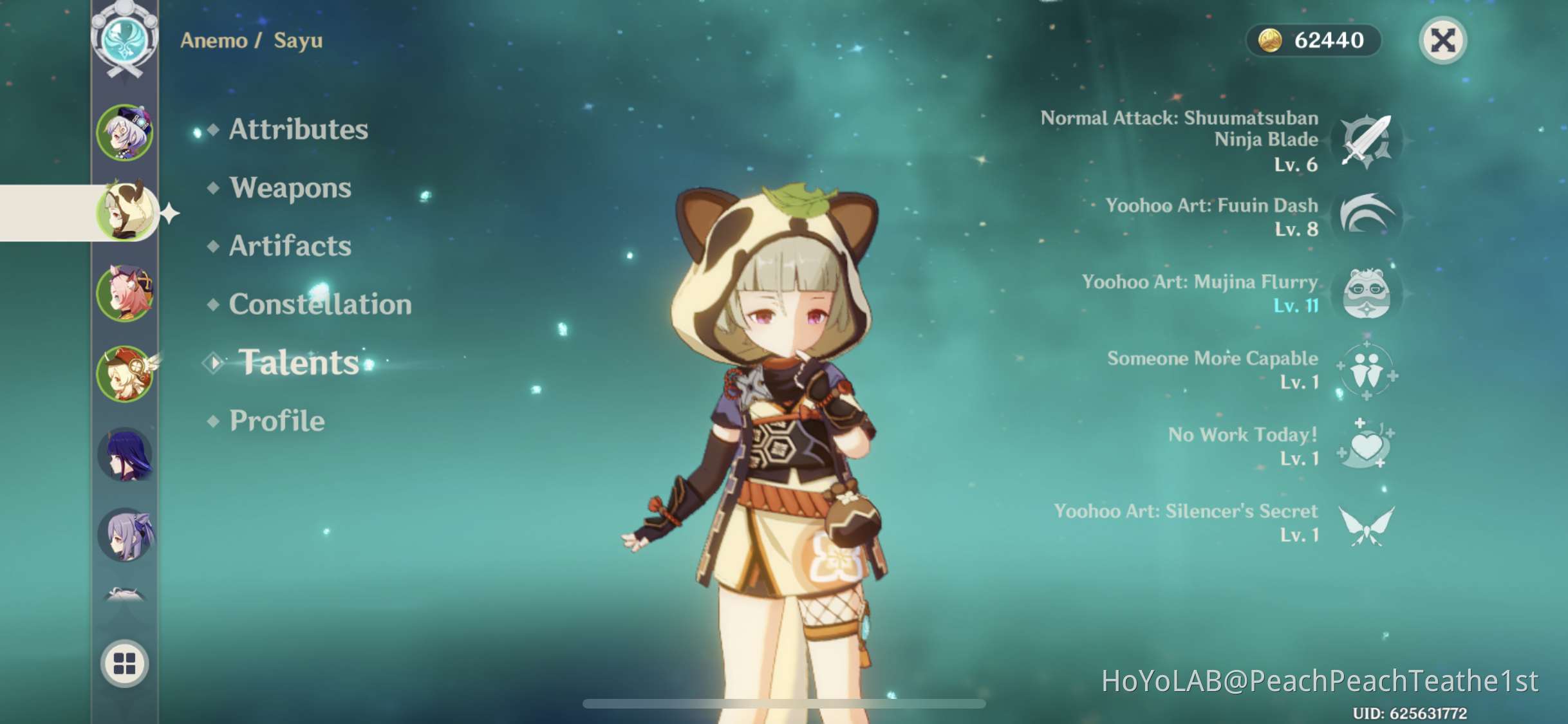Sayu build - HoYoverse Player Community