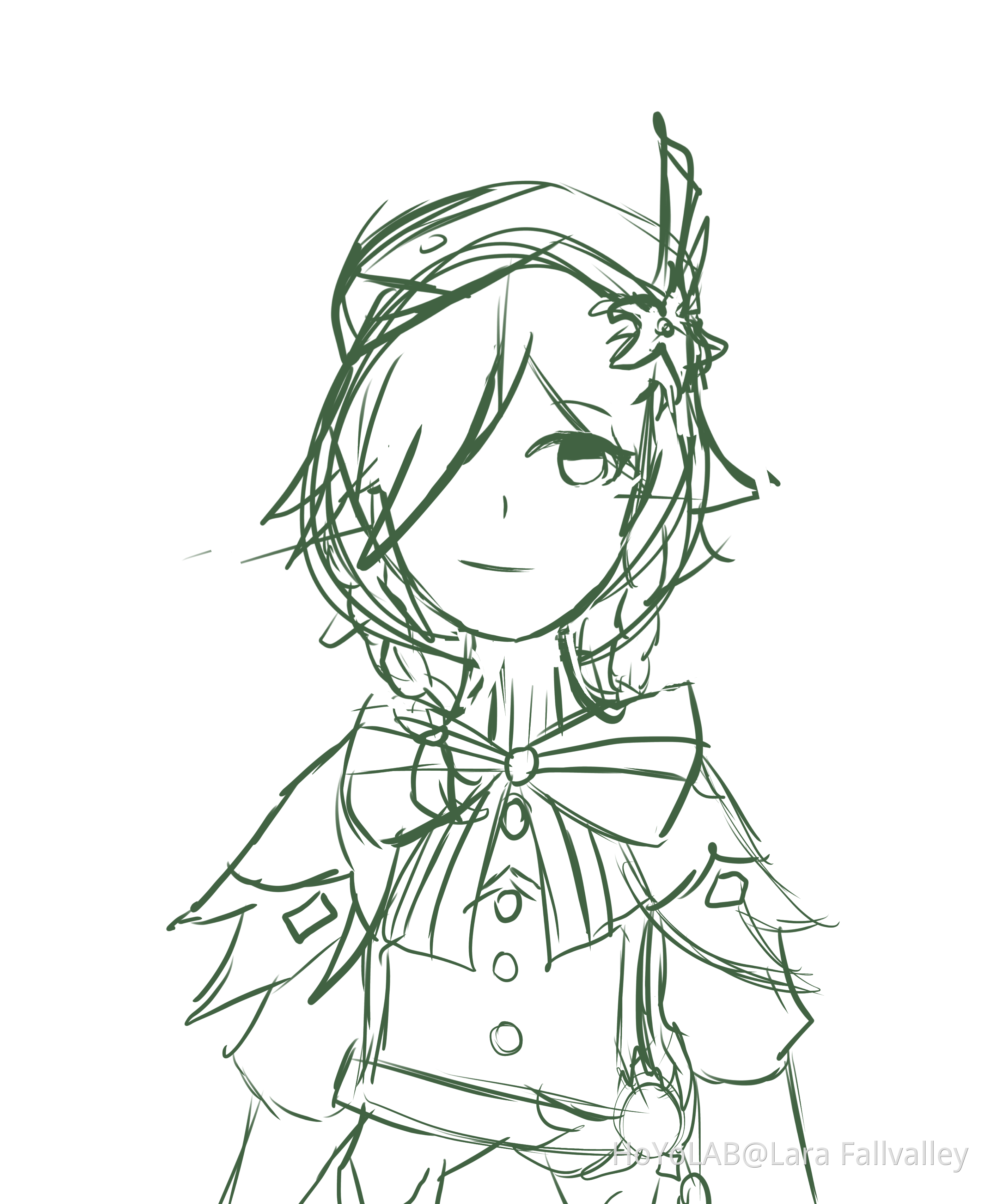 A sketch of Venti Genshin Impact | HoYoLAB