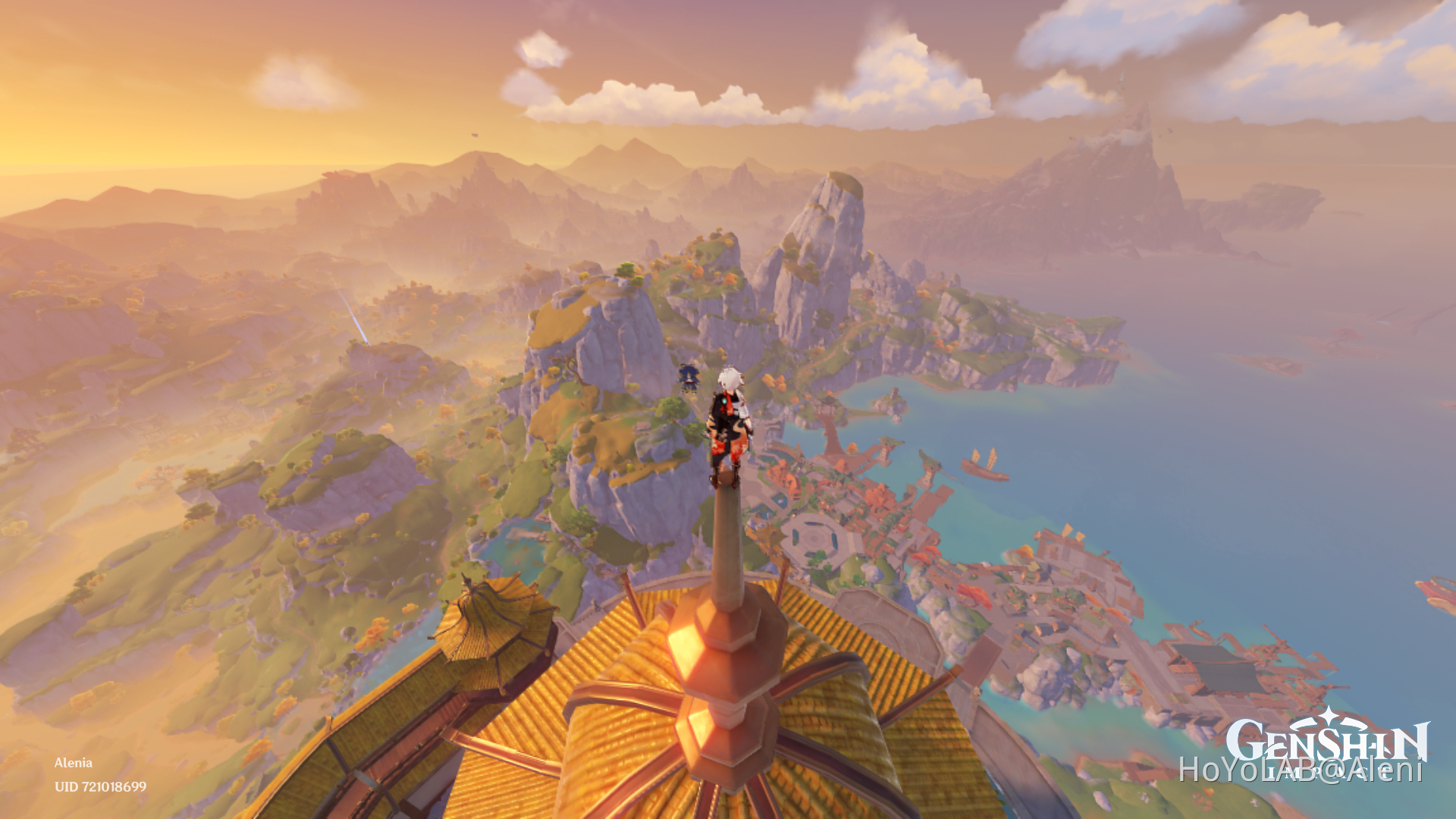 The view from the very top of Jade Chamber Genshin Impact | HoYoLAB