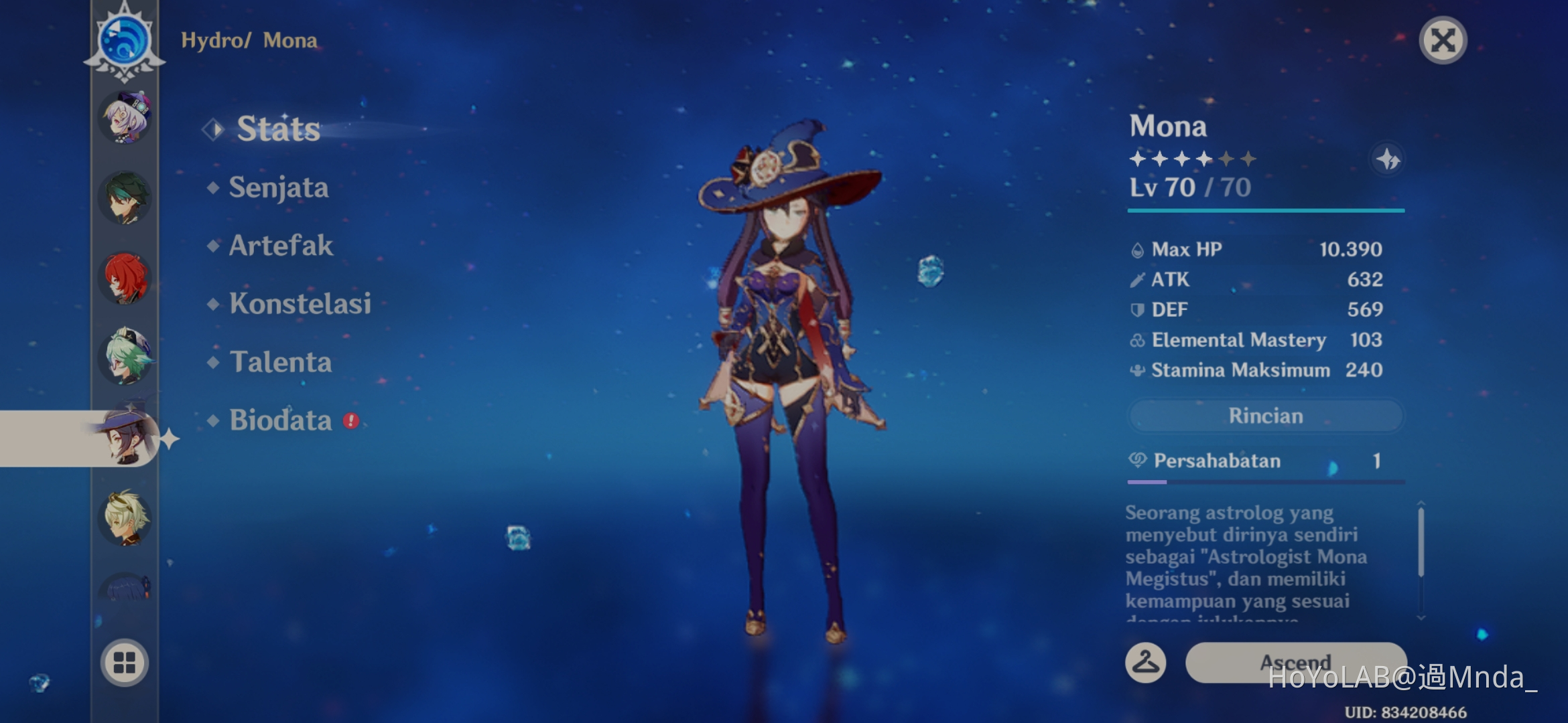 mona Genshin Impact | HoYoLAB