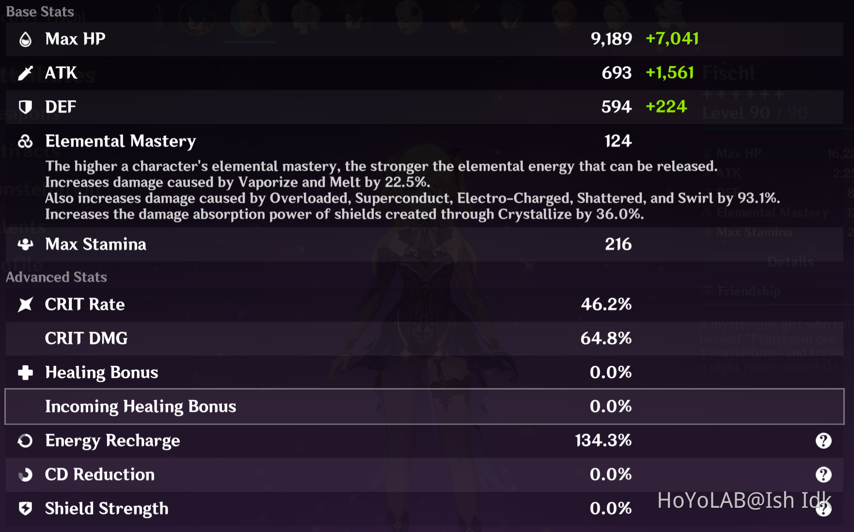 My main dps Fischl build | Genshin Impact | HoYoLAB