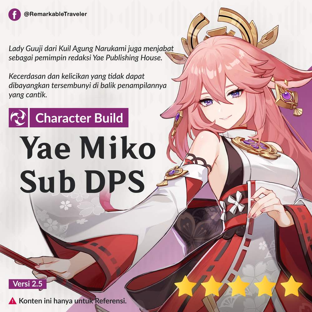 [Mini Guide] Character Build: Yae Miko Sub DPS - Astute Amusement ...