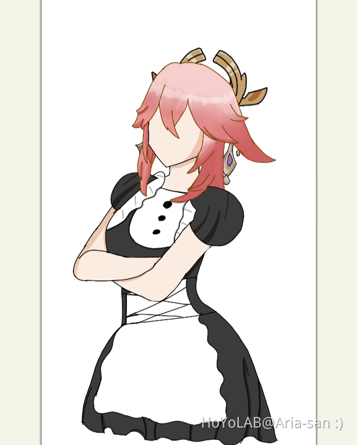 Yae in a Maid Dress Genshin Impact | HoYoLAB