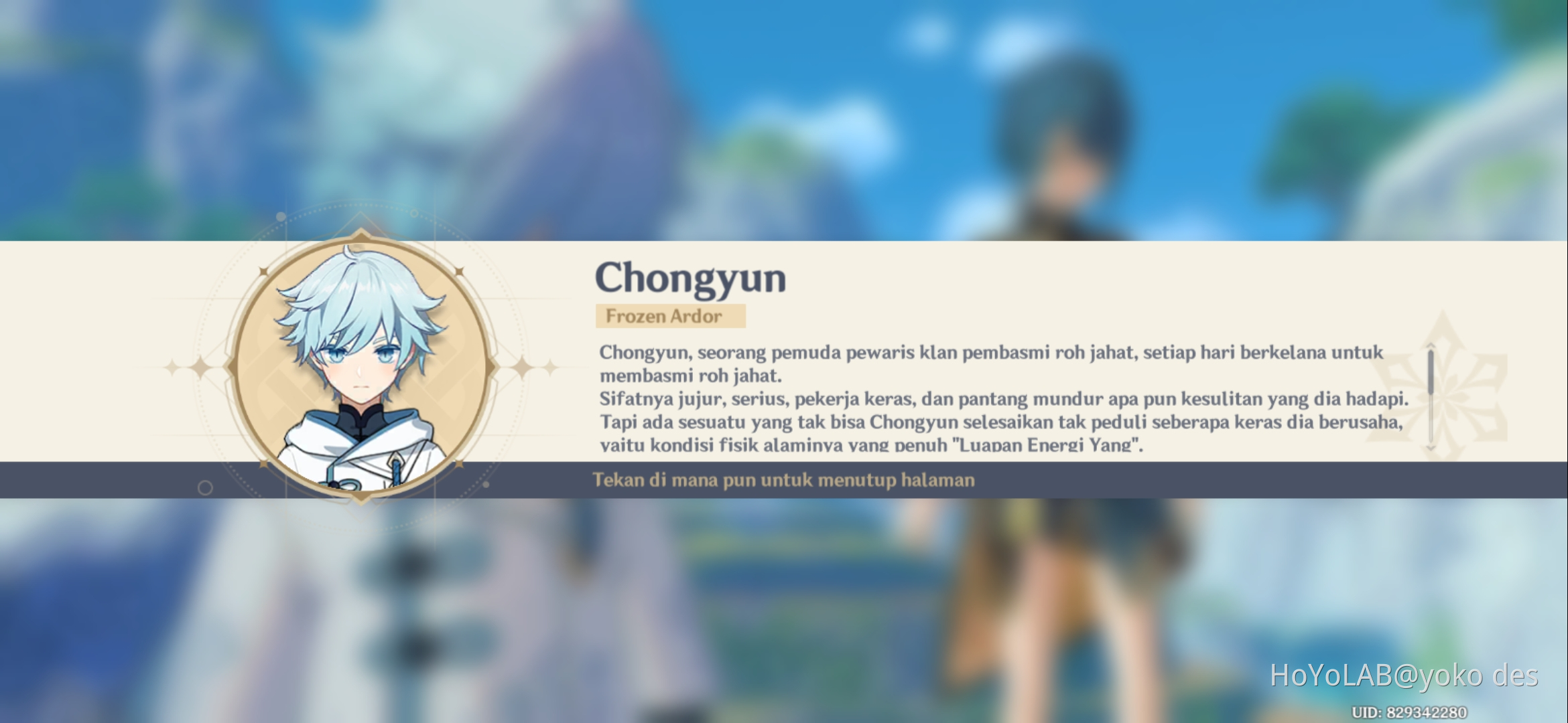 chongyun Genshin Impact | HoYoLAB