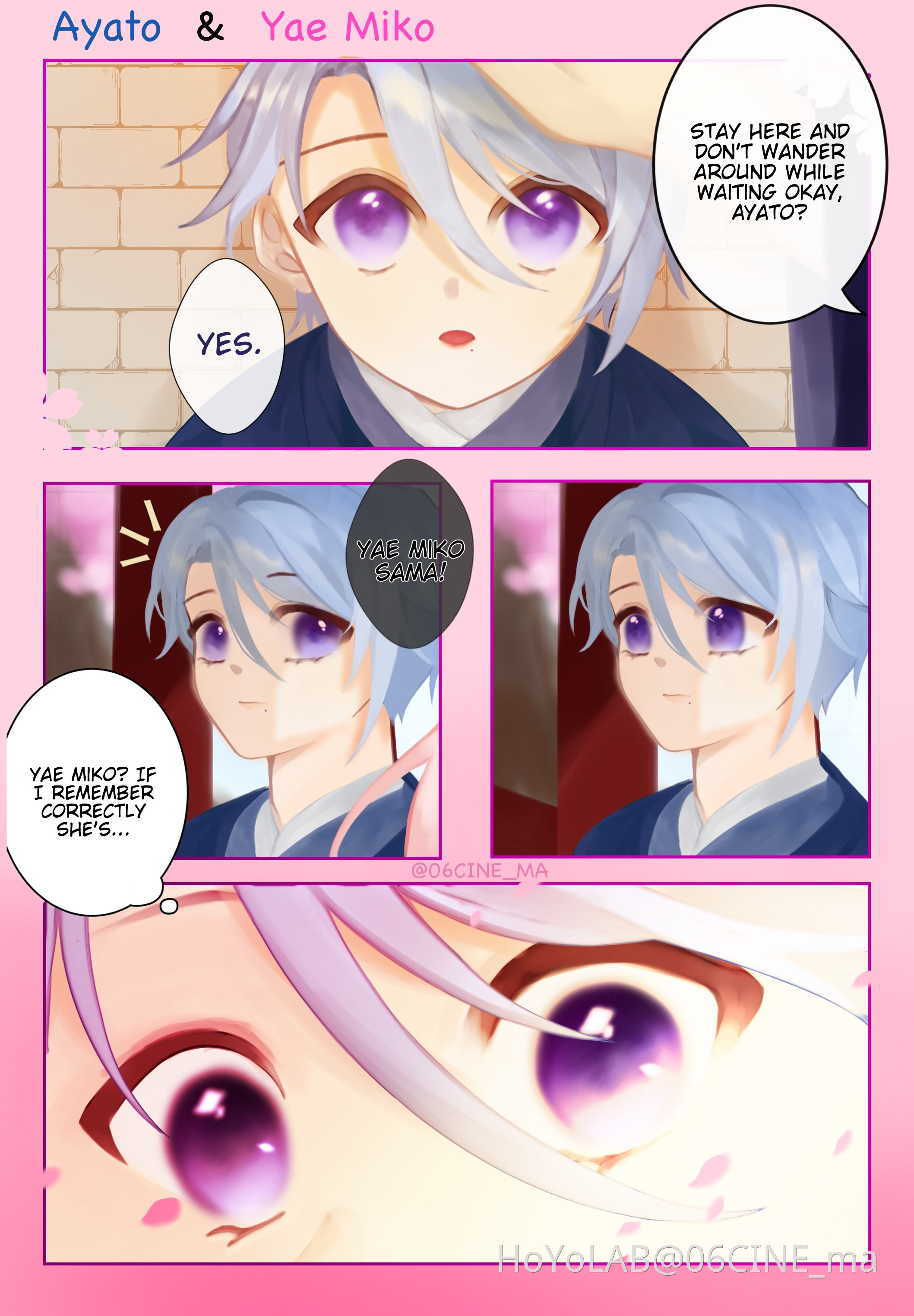 Ayato Wants To Touch Yae Miko's Ears! Genshin Impact | HoYoLAB
