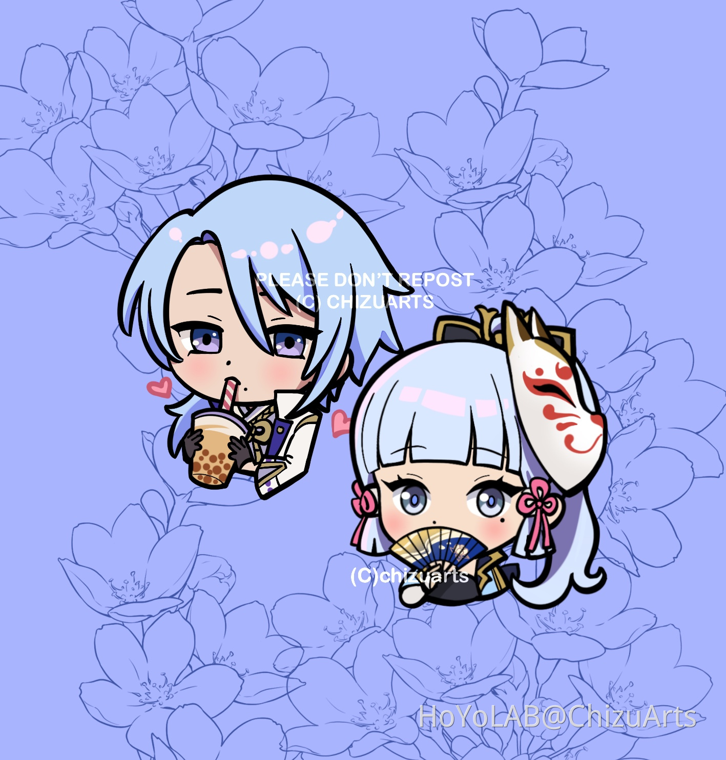 Kamisato Ayato & Ayaka Chibis Genshin Impact | HoYoLAB
