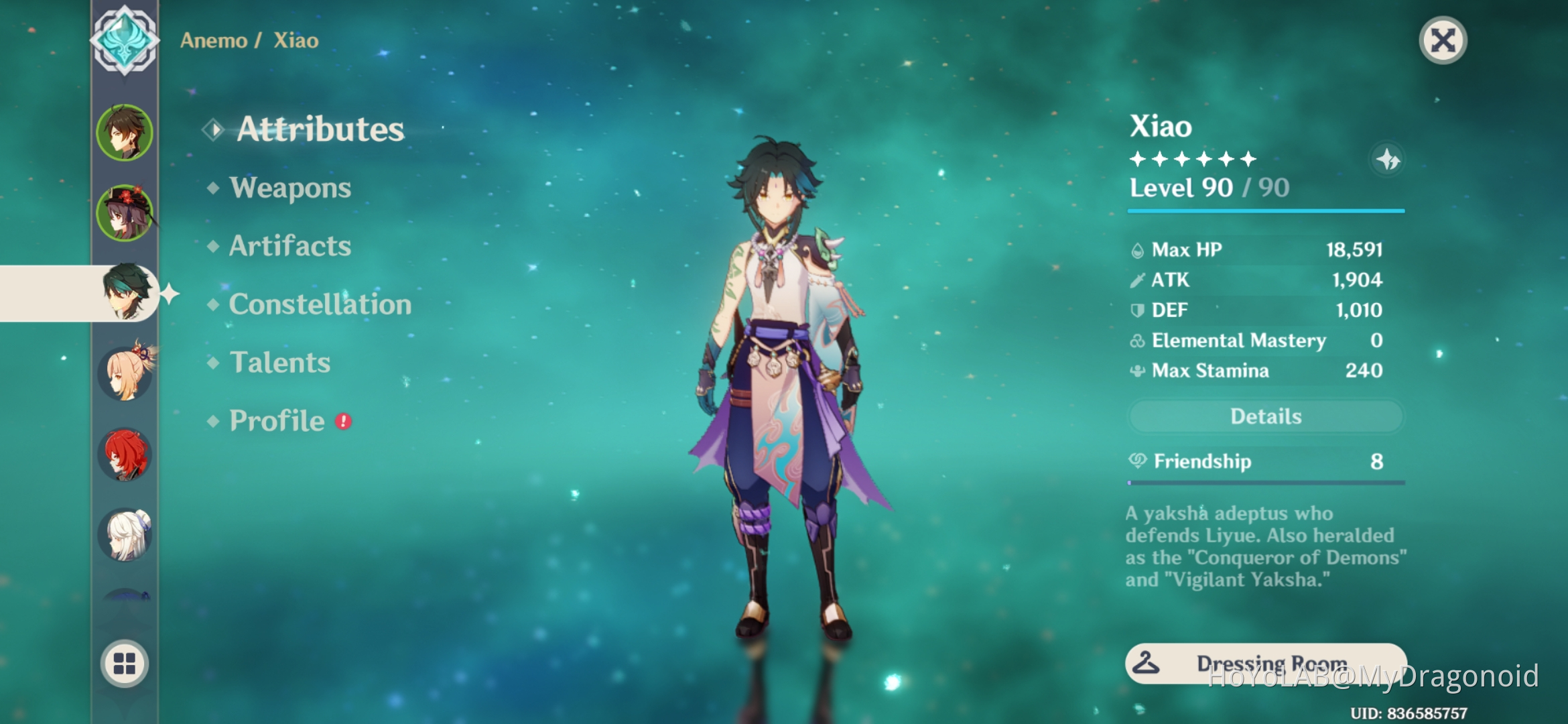 C0 Xiao Genshin Impact | HoYoLAB